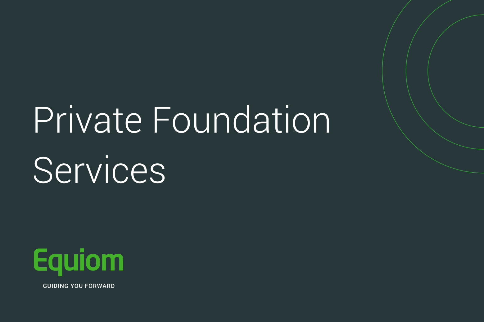 Private Foundation Services | Equiom | Equiom